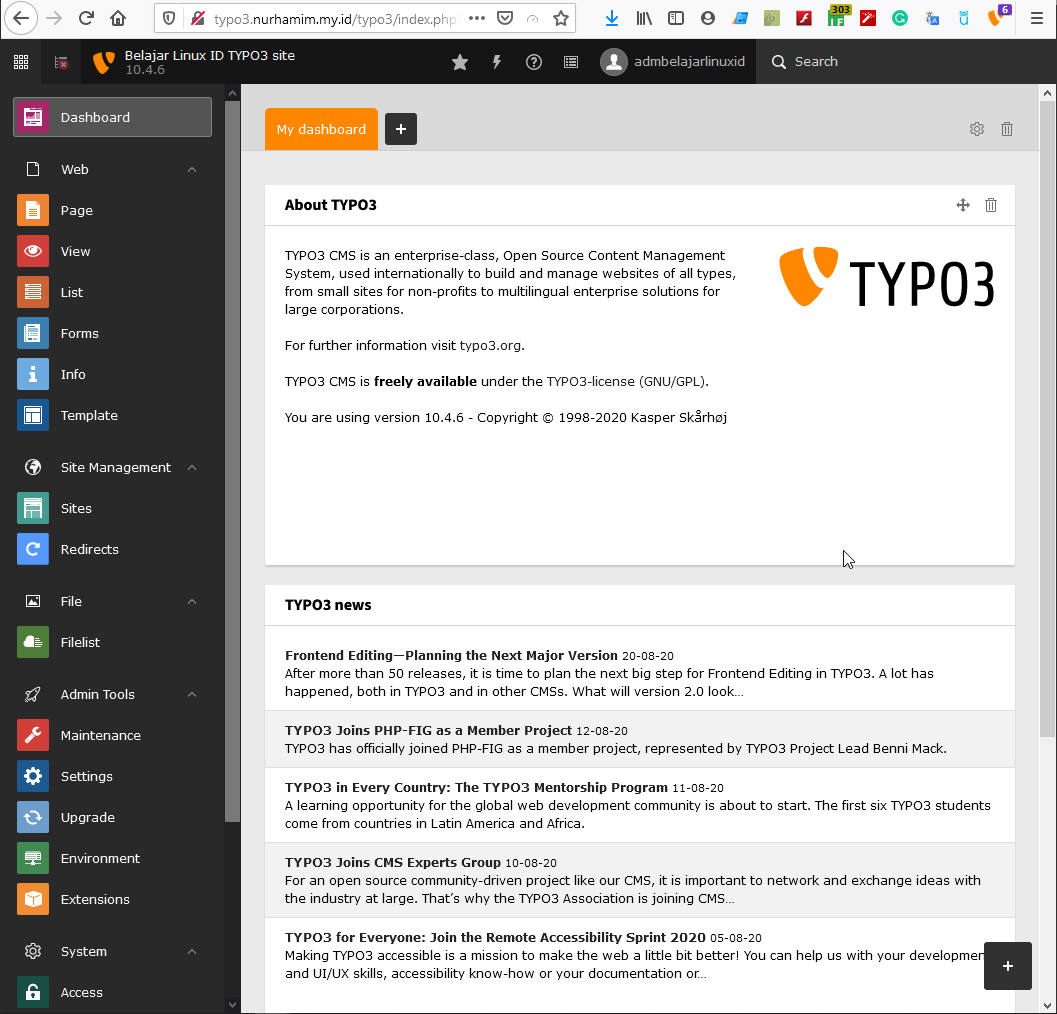 Cara Instalasi Typo3 Menggunakan Nginx di CentOS 8 Belajar Linux ID - Situs belajar linux ...