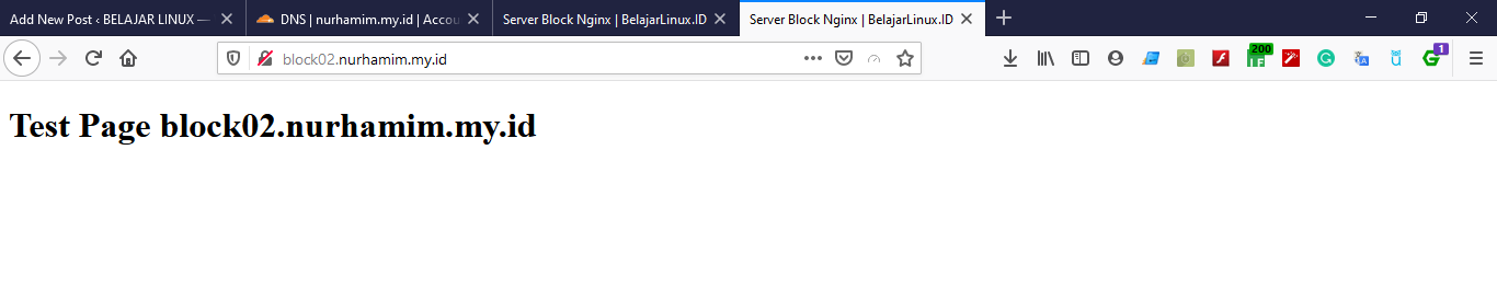 Cara Membuat Server Block Nginx di CentOS 8 Belajar Linux ID - Situs ... Cara Membuat Server Block Nginx di CentOS 8 Belajar Linux ID - Situs ...