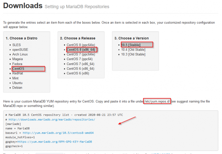 Cara Instalasi Database MariaDB di CentOS 8 Belajar Linux ID - Situs ...