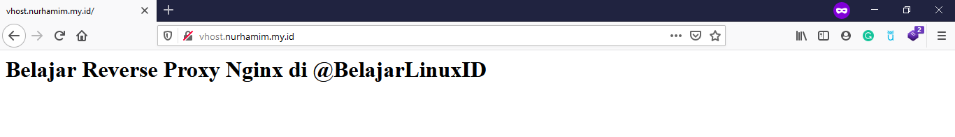 Cara Konfigurasi Nginx Reverse Proxy (Standalone) Belajar Linux ID ... Cara Konfigurasi Nginx Reverse Proxy (Standalone) Belajar Linux ID ...