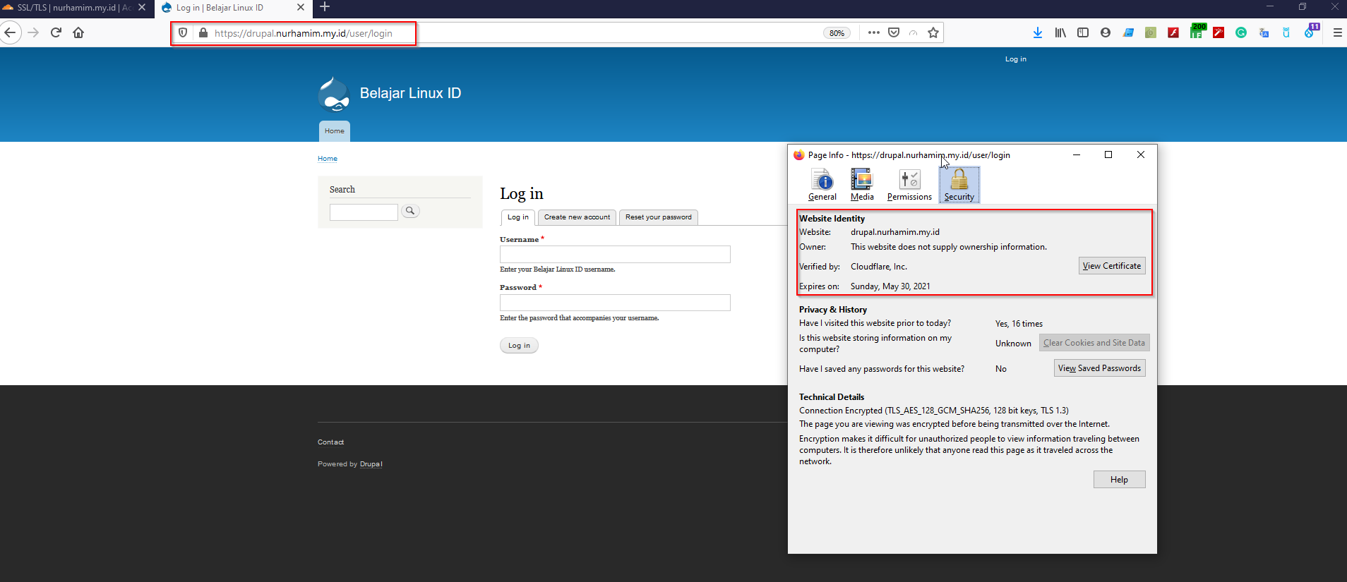 Cara Instalasi SSL + Proxy CloudFlare di Nginx pada CentOS 8 Belajar ...