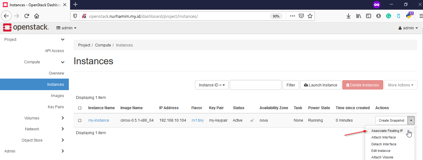 Openstack: Membuat Instance Melalui Horizon Belajar Linux ID - Situs belajar linux terlengkap ...